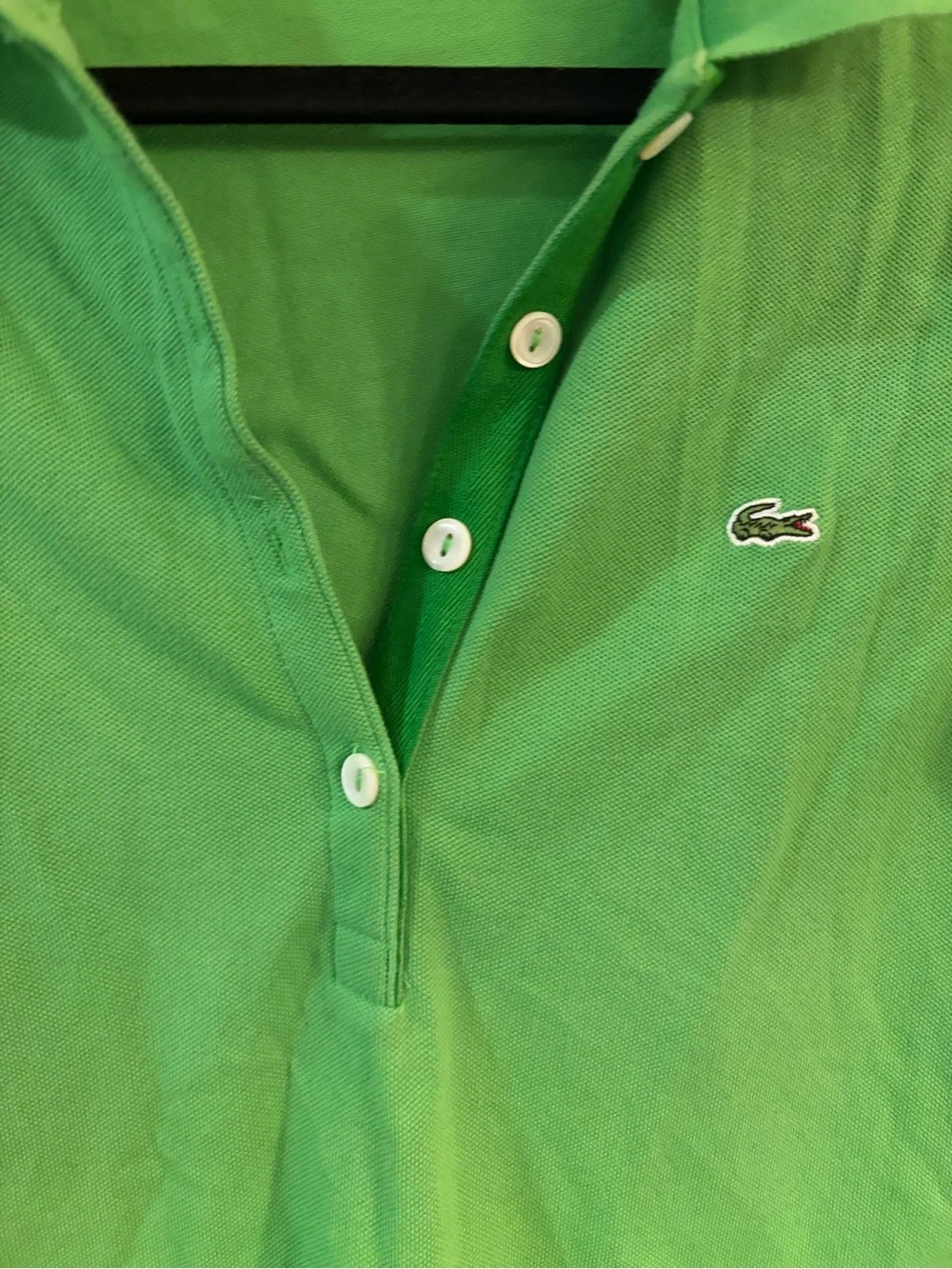 Lacoste | Tops | Lacoste Bright Green Polo Shirt With Embroidered ...